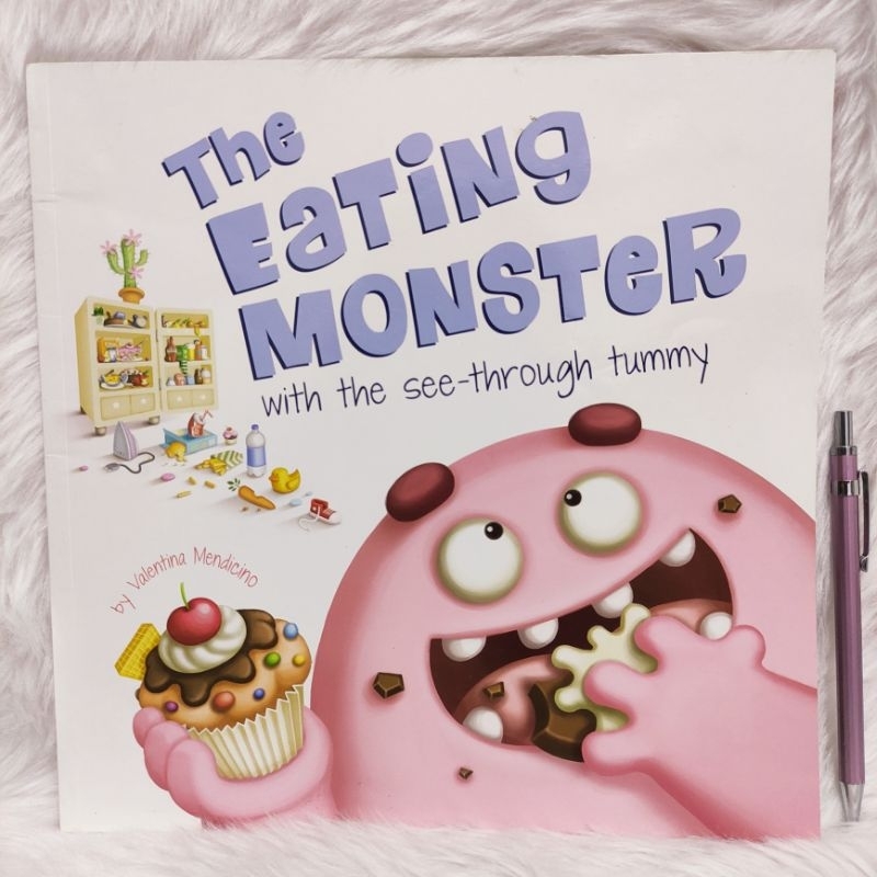 The Eating Monster with the See- through Tummy/ Picture Book | Shopee ...