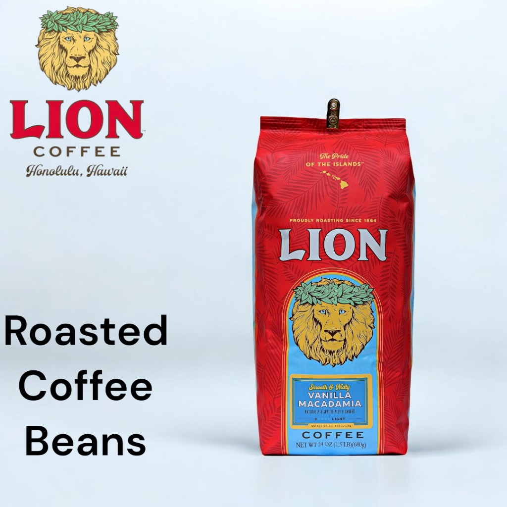 Lion Coffee Vanilla Macadamia 24oz 680g (beans) | Shopee Philippines