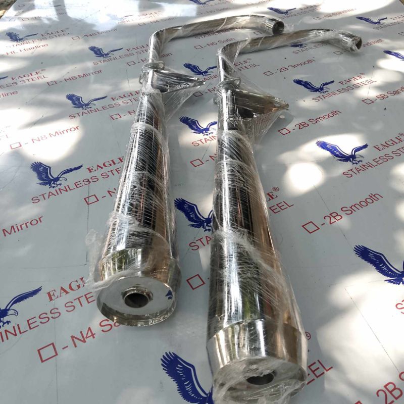 UNIVERSAL PINOY MOTOPOSH 125/155 VERSION I CHICKEN PIPE STAINLESS ...