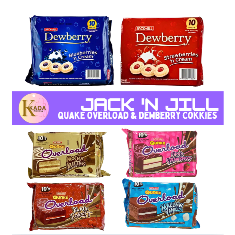 JACK 'N JILL Quake Overload - Choco Strawberry, Mocha Butter, Black ...