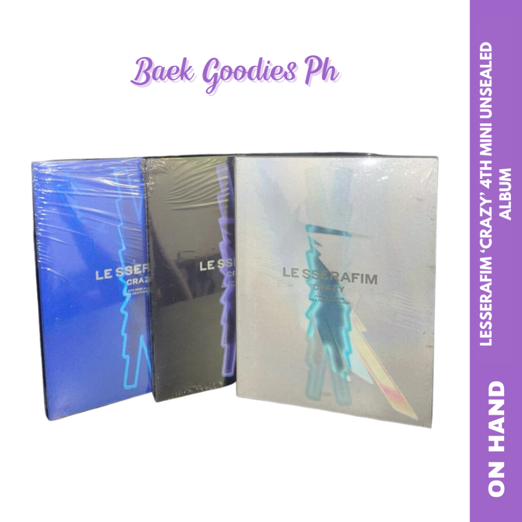 Lesserafim ‘Crazy’ 4th Mini Unsealed Album | Shopee Philippines
