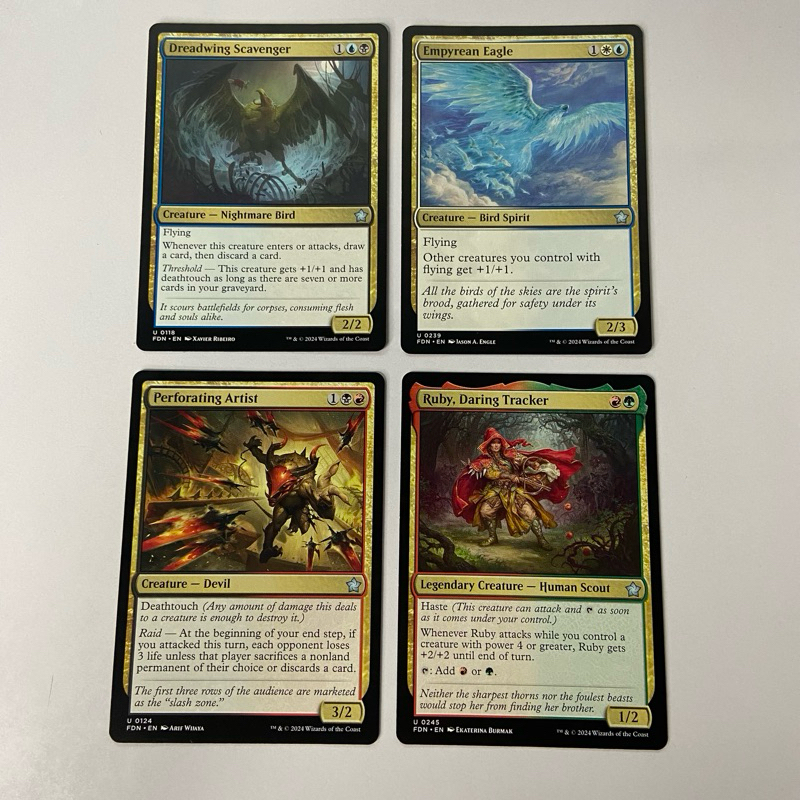 DREADWING SCAVENGER EMPYREAN EAGLE PERFORATING ARTIST RUBY, DARING TRACKER FDN FOUNDATION ...