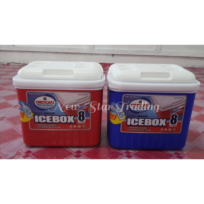 8 LITERS ICEBOX OROCAN / STORAGE BOX (RED/BLUE color only ) #9208 ...