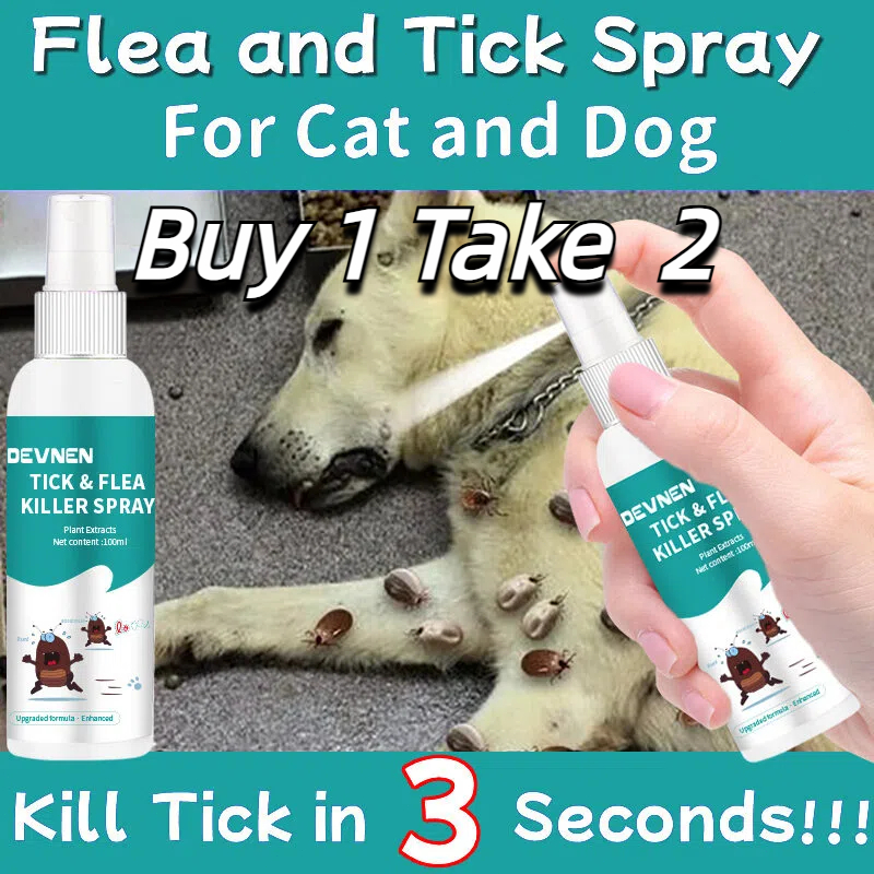100ml Tick and Flea Spray 3 Seconds to Kill Ticks Garapata Killer Spray ...