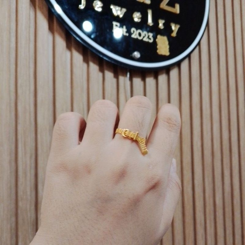18k Real Saudi Gold ring | Shopee Philippines