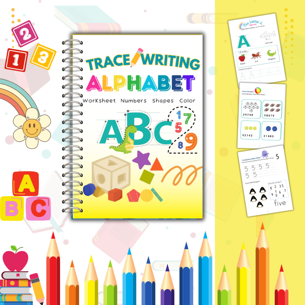Tracing & Writing Alphabets(numbers,shapes,color) | Shopee Philippines