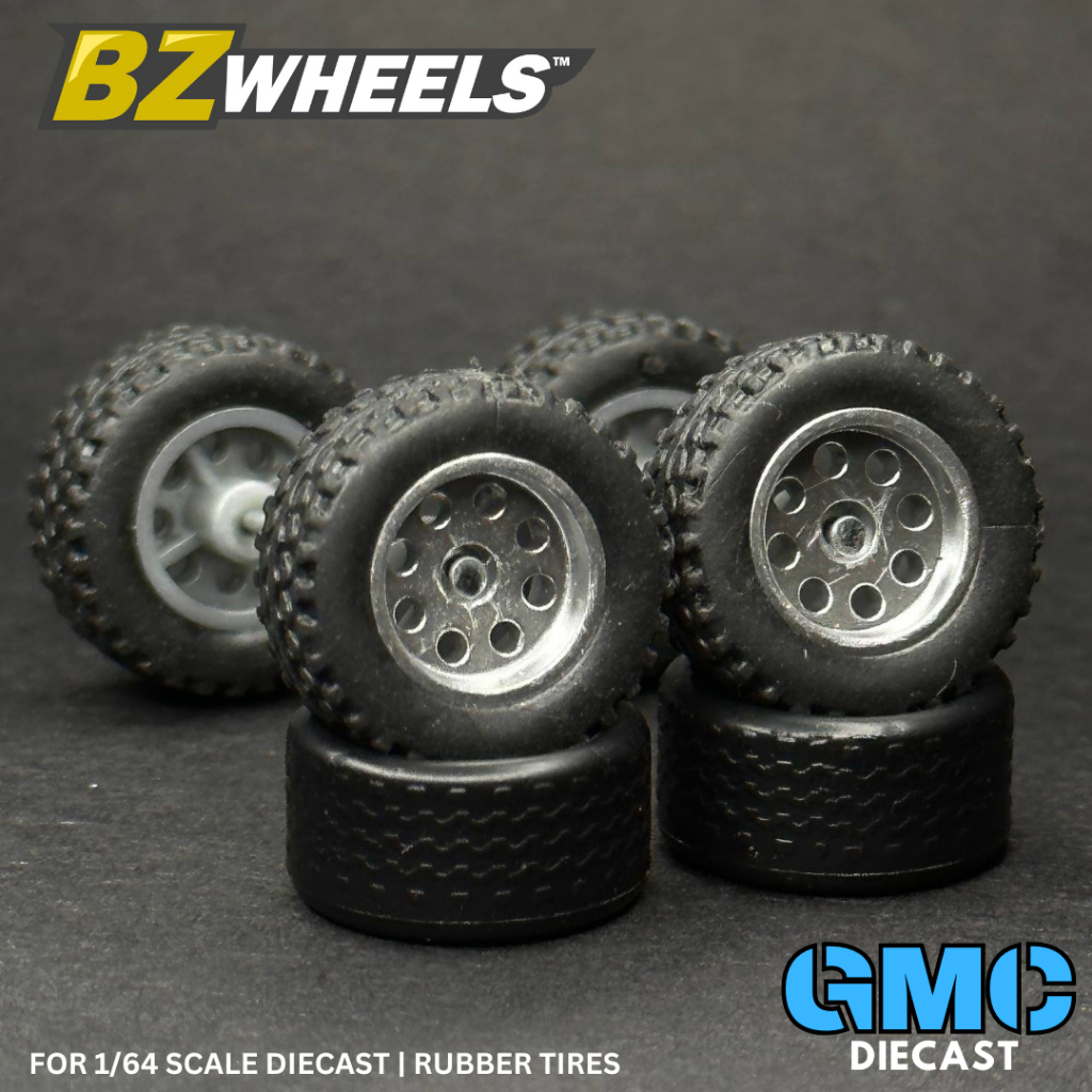 BZ WHEELS. 4X4 RUBBER TIRES (1/64 SCALE DIECAST ONLY) | Shopee Philippines
