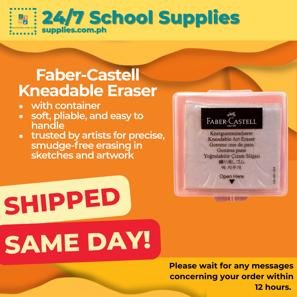 Faber-Castell Kneadable Eraser Kneaded Gray Used By Professionals For ...