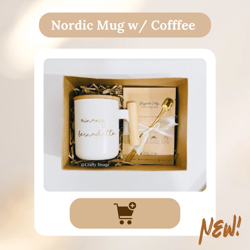 Personalized Nordic Mug w/ Coffee Set | Shopee Philippines