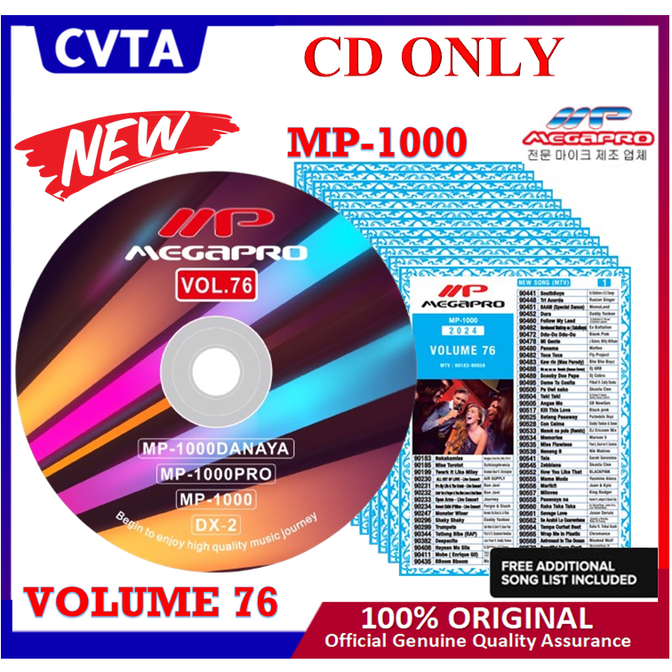 Megapro MP1000 MP1000pro Danaya cd vol 76 | Shopee Philippines