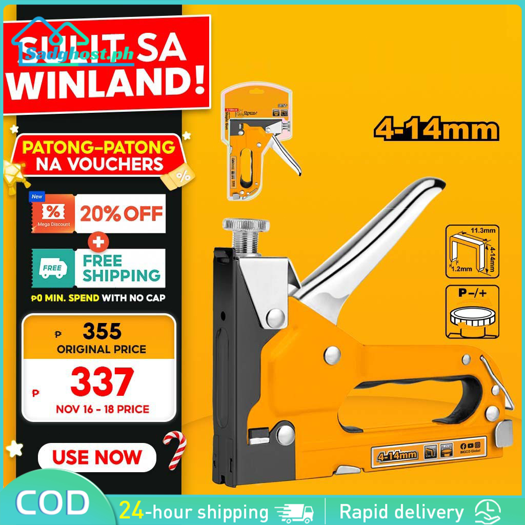 By Winland Industrial Grade Gun Tacker Staple Gun Tucker HSG14018 ING ...