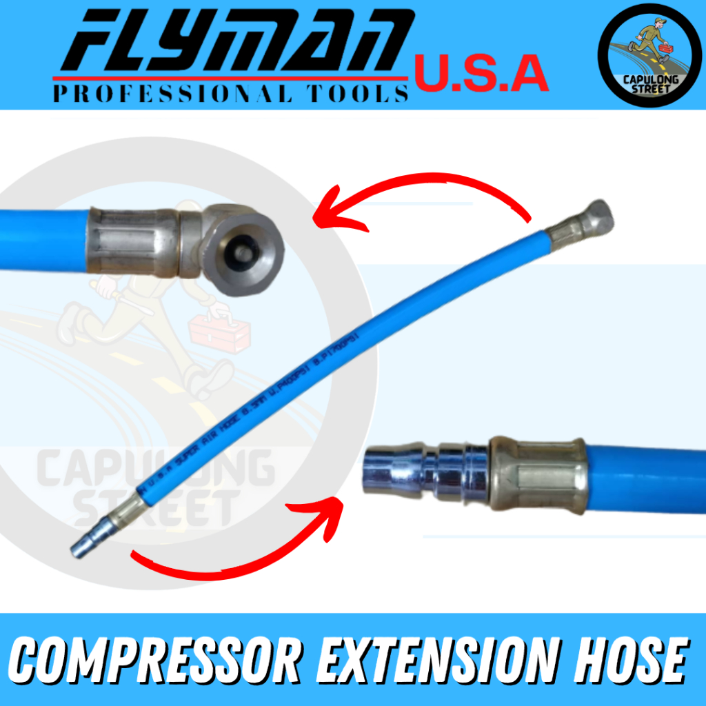 Capulong Street Flyman Compressor Extension Hose 35cm Pito Hose Tire ...