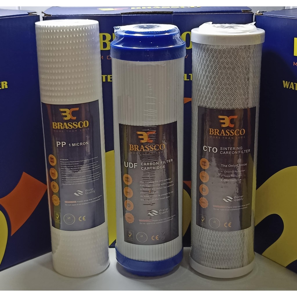 BRASSCO 3pcs Box Set - All 10inch 3 stage Filters replacement - PP ...