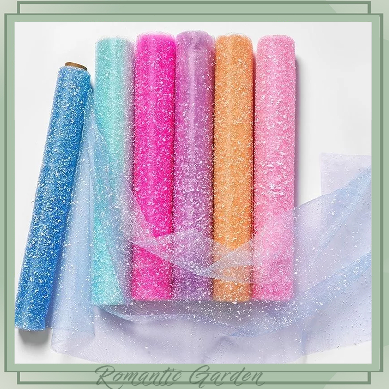 Snow Dot Gauze Bouquet Packaging Material Package Handmade DIY Flower ...