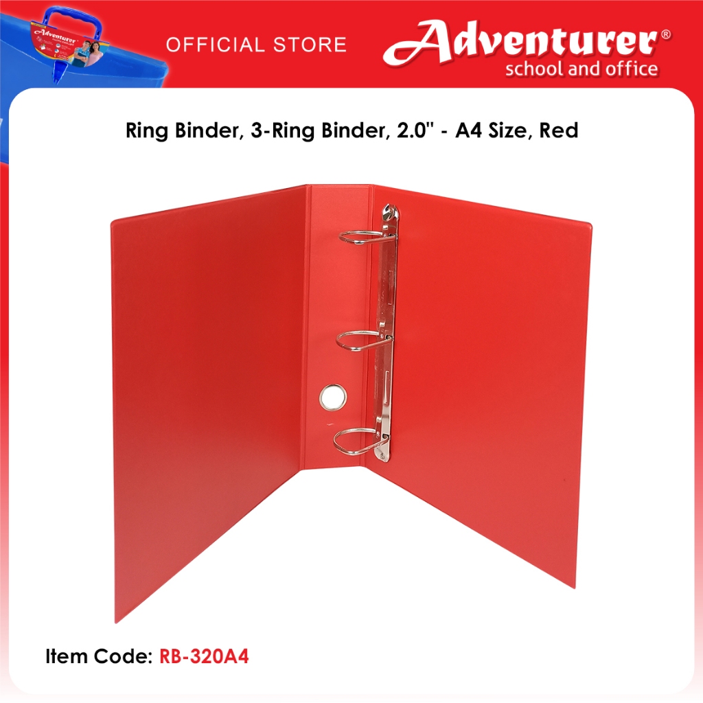 Adventurer Ring Binder, 3-Ring Binder, 2.0" - A4 Size | Shopee Philippines