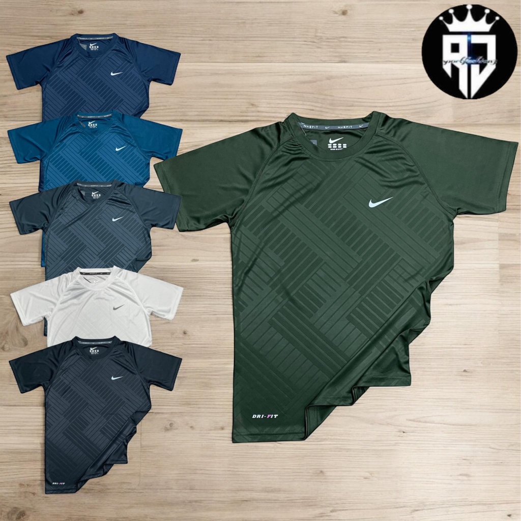 Men's Sports DRI-FIT Ice silk Quick dry T-shirts short sleeves | Shopee ...