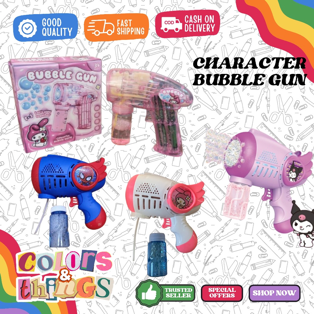 Sanrio Labubu Bubble Machine Gun Bubble Blaster Gun with Bubble ...