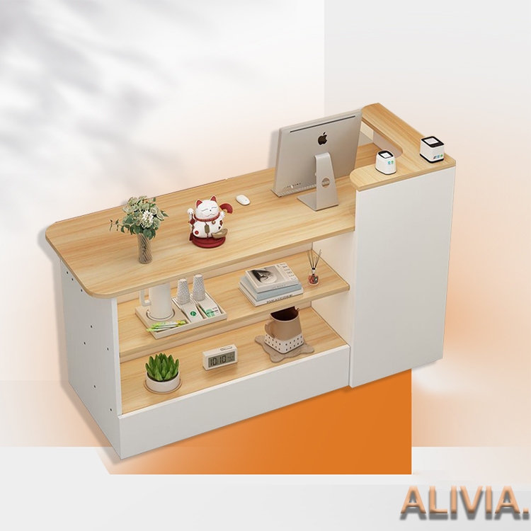 Alivia. Modern bar counter Cashier counter Front desk Arc counter Store ...
