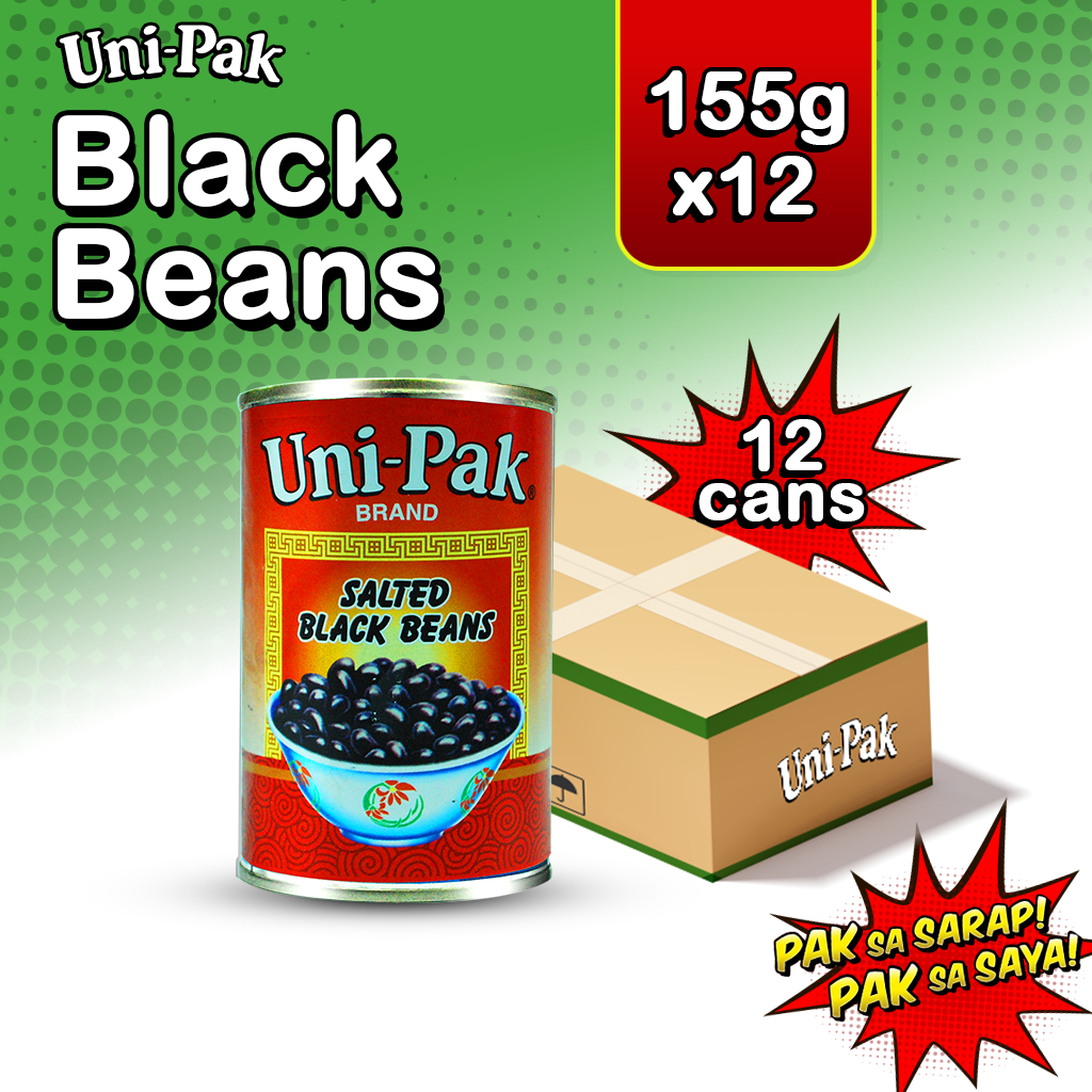Uni-Pak Black Beans 155g Set of 12 | Shopee Philippines