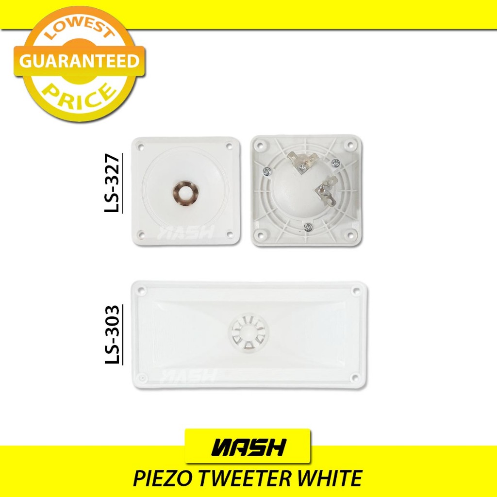 NEW!!! Piezo Tweeter Rectangular AND SQUARE Shape WHITE Heavy Duty ...