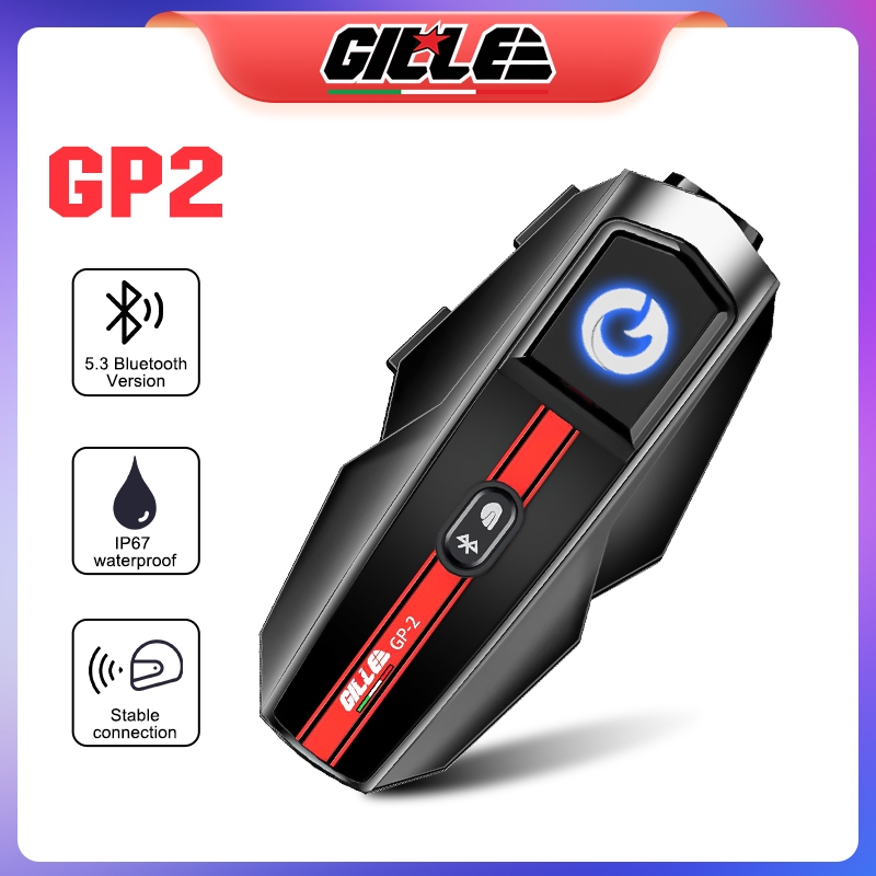 𝗖𝗢𝗗 GILLE GP2 5.3 Motorcycle Helmet Bluetooth Intercom Headset For ...
