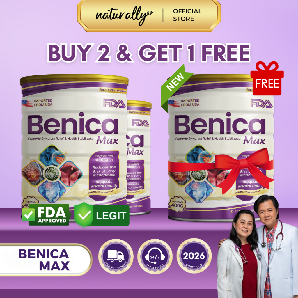 BUY 2 GET 1 FREE BENICA MAX 400g Relief for Fibroid Symptoms Hormone ...
