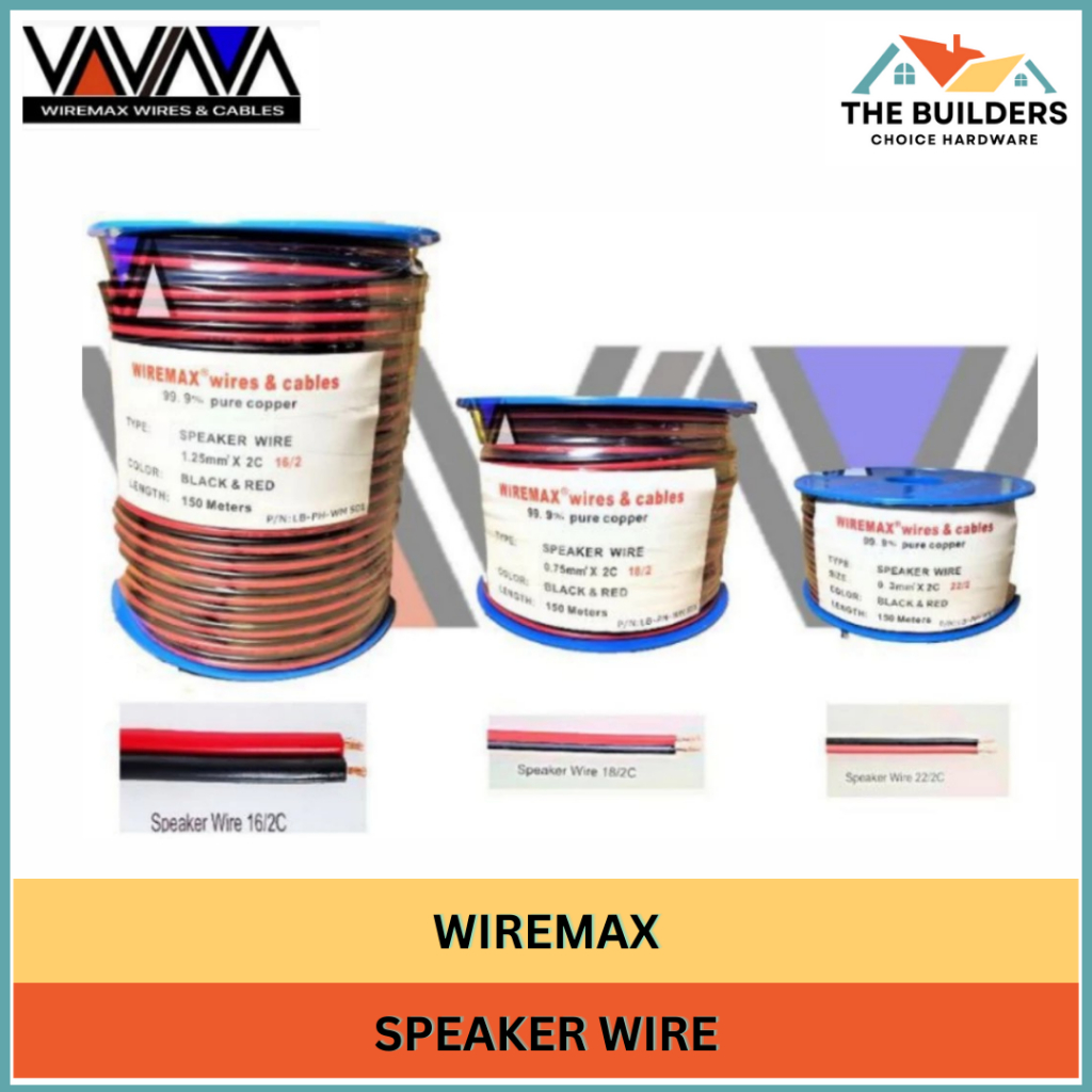 WIREMAX SPEAKERWIRE 150METERS (WHOLESALE PRICE) | Shopee Philippines