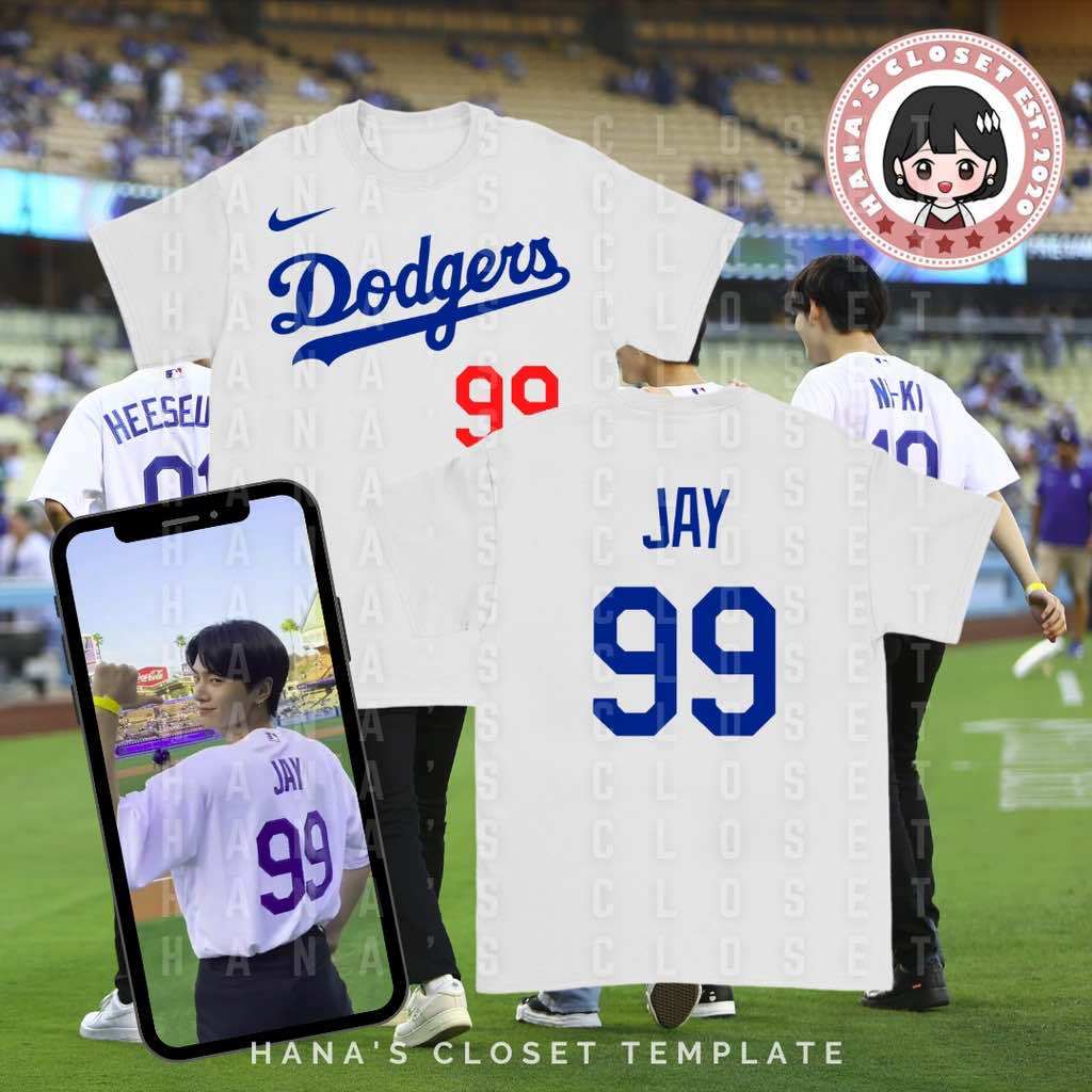 Dodgers Jungwonn Heeseung Jay Jake Sunghoon Sunoo Ni-ki Customized ...