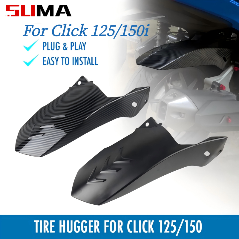 Rear Tire Hugger Motorcycle Honda Click 125i 150i v4/v3/v2/v1 Carbon ...