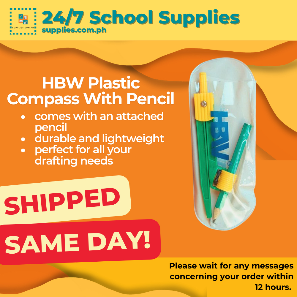 HBW Plastic Compass With Pencil | Shopee Philippines