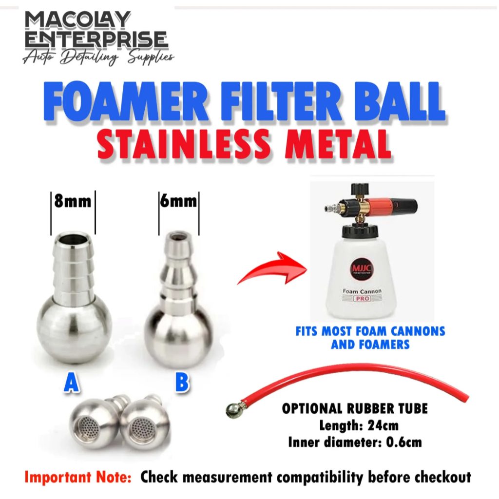 F41 Filter Ball Replacement or Upgrade for Tube of Foam Cannon Foam ...