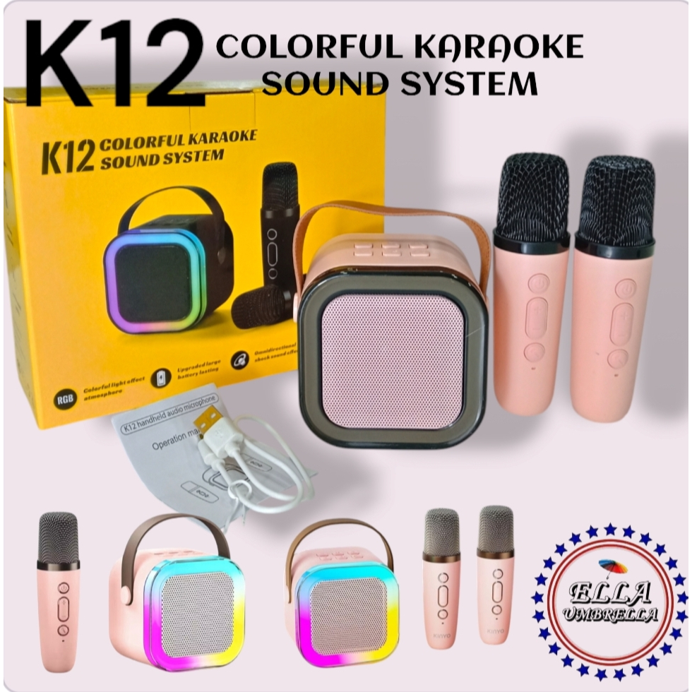(ecshop) Mini karaoke K12 sound system available Single mic and Double ...