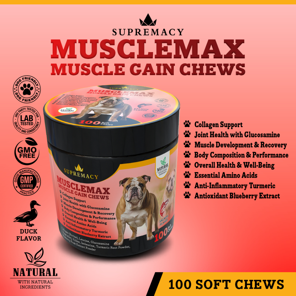 Supremacy Muscle Max - Muscle Gain Vitamins & Supplements for Dogs ...