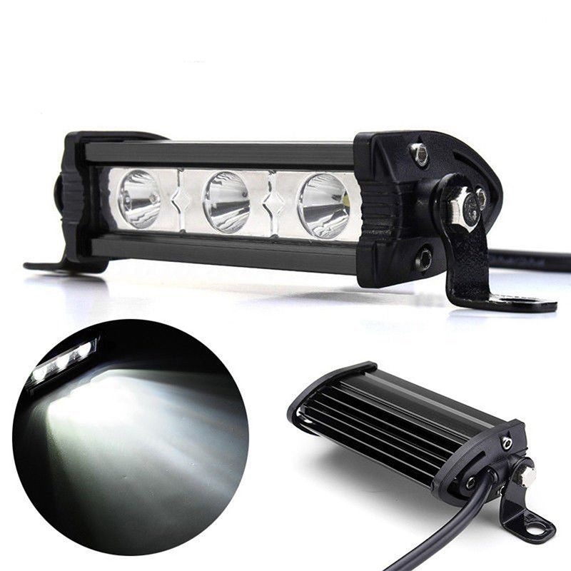 4 inch 9W Cree Chips LED Spot Flood Ultra Slim Single LED Light Bar ...