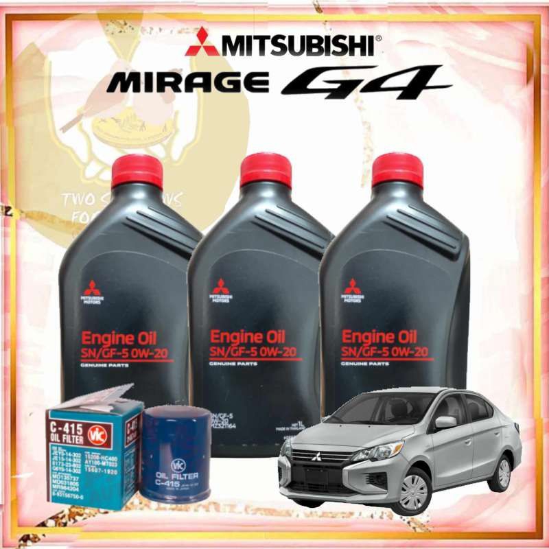 Mitsubishi Mirage Change Oil Bundle Mitsubishi 0W-20 Synthetic Engine ...
