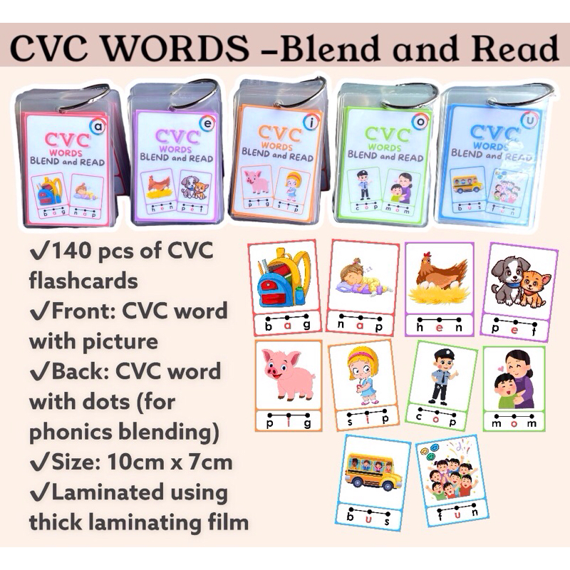 CVC words BLEND and READ | Shopee Philippines