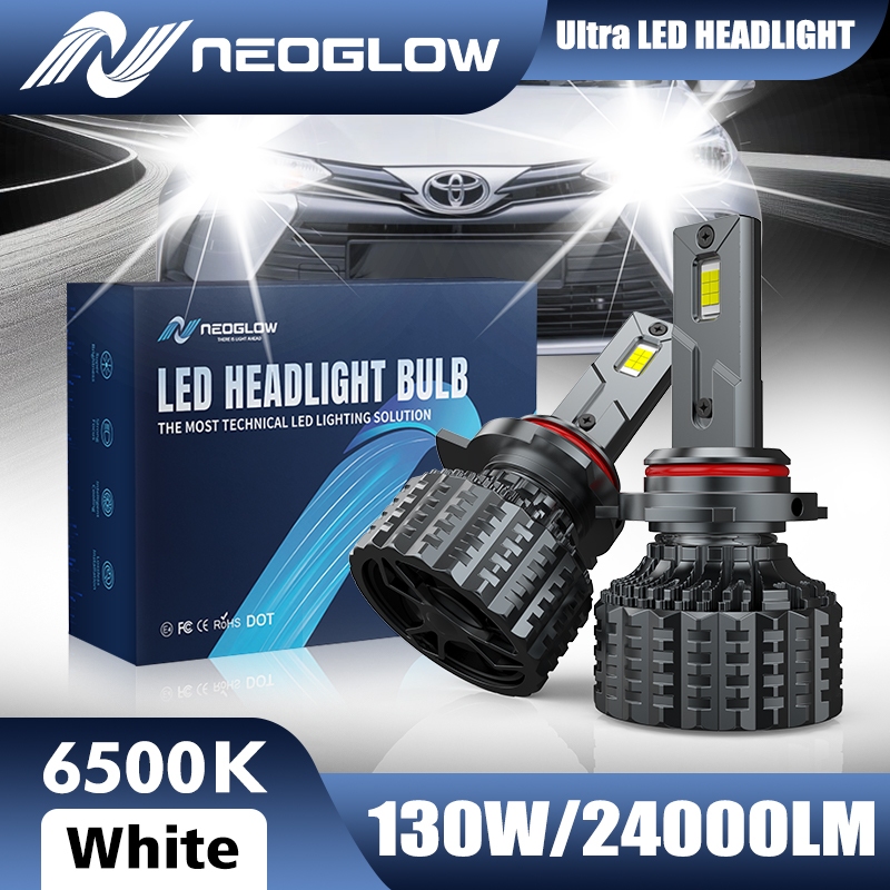 NeoGlow Car LED headlight Ultra 130W 24000LM 6500K with Decoder The ...