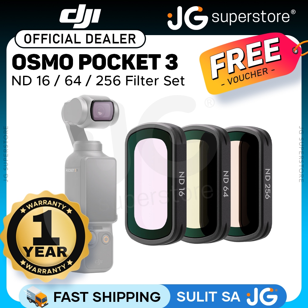 DJI Osmo Pocket 3 Magnetic ND Filter Set with ND16, ND64, ND256 Lens ...