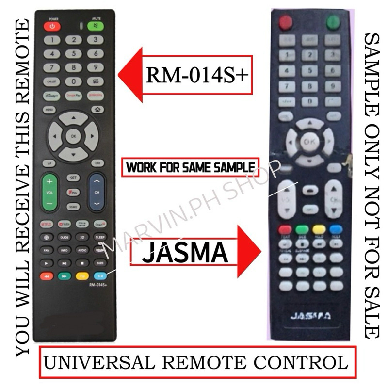 Ready to use 100% Work Universal remote control for JASMA led smart tv ...