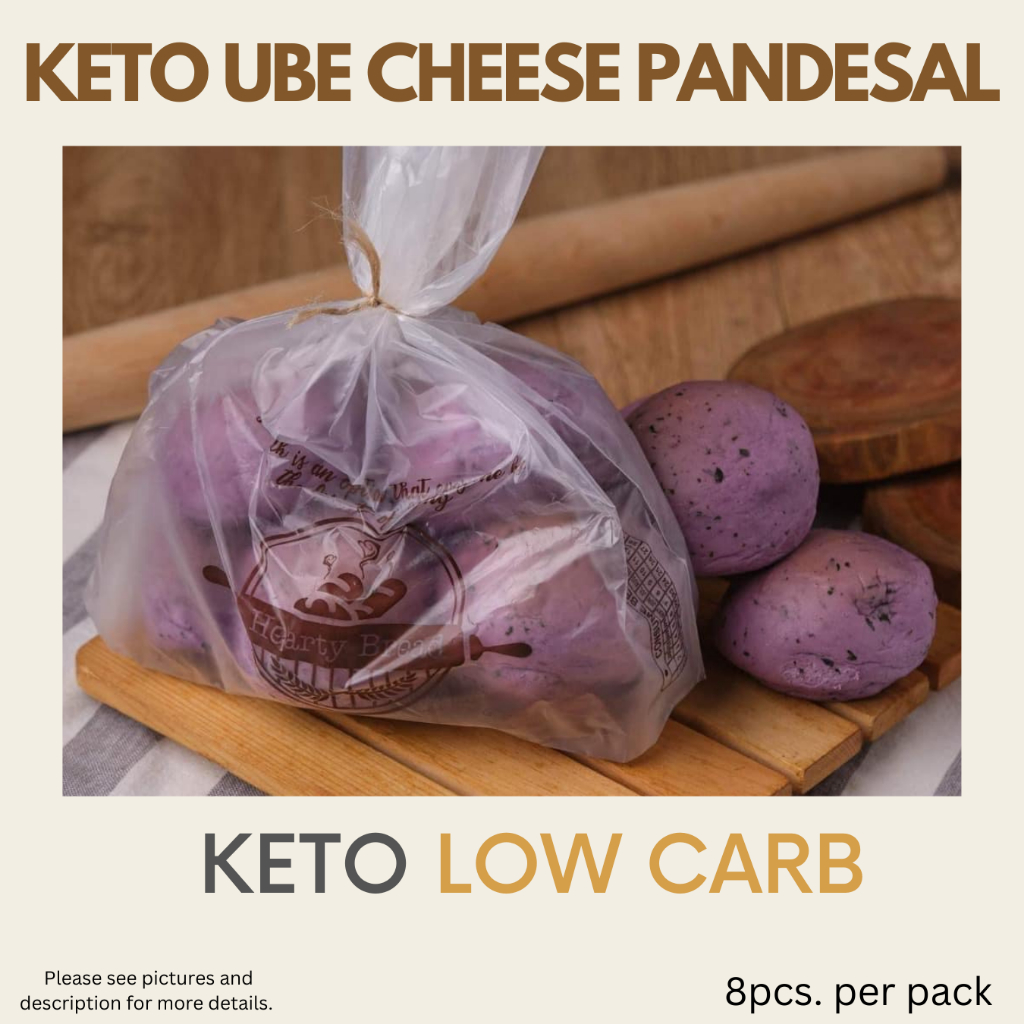 Keto Ube Cheese Pandesal - Keto and Low carb - 8pcs/pack - Made from ...