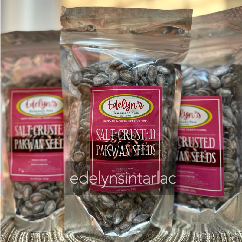 BUTONG PAKWAN - Edelyn’s Salt Crusted Pakwan Seeds 200g in Pouch ...