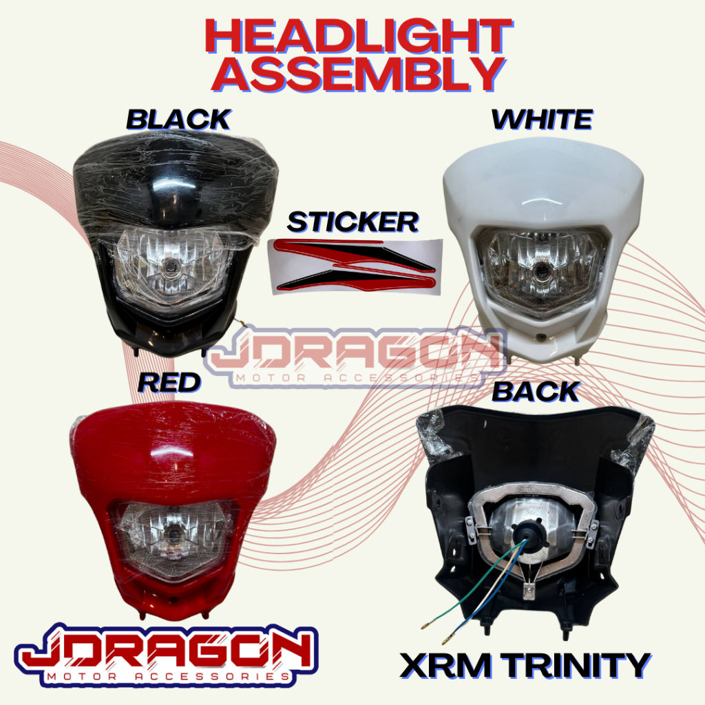 HEADLIGHT ASSEMBLY (XRM TRINITY) | Shopee Philippines