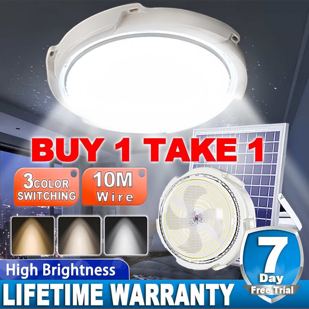 Solar Ceiling Light Indoor Light IP67 Chandelier Ceiling Light 100W ...