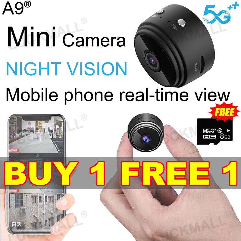 【Spot】A9 1080P HD Webcam Wifi Mini IP Camera Home Security Camera Night ...