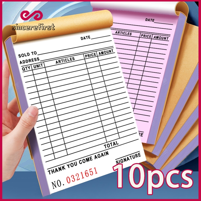 Carbonized Resibo Receipt Wholesale With Carbon Paper Duplicate Receipt ...