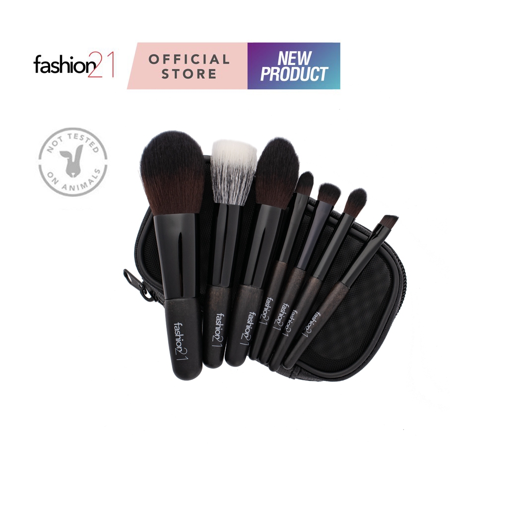 Fashion21 Brush Set (Travel-Friendly, Animal Cruelty Free) | Shopee ...