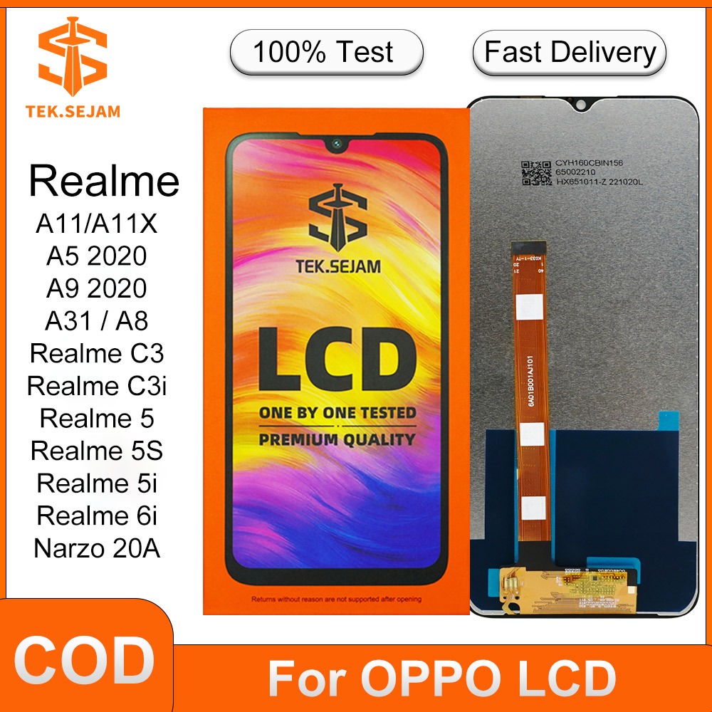 TEK.SEJAM OPPO Realme C3 Realme 5/5i/5S Realme 6i A5/A9 2020 LCD ...