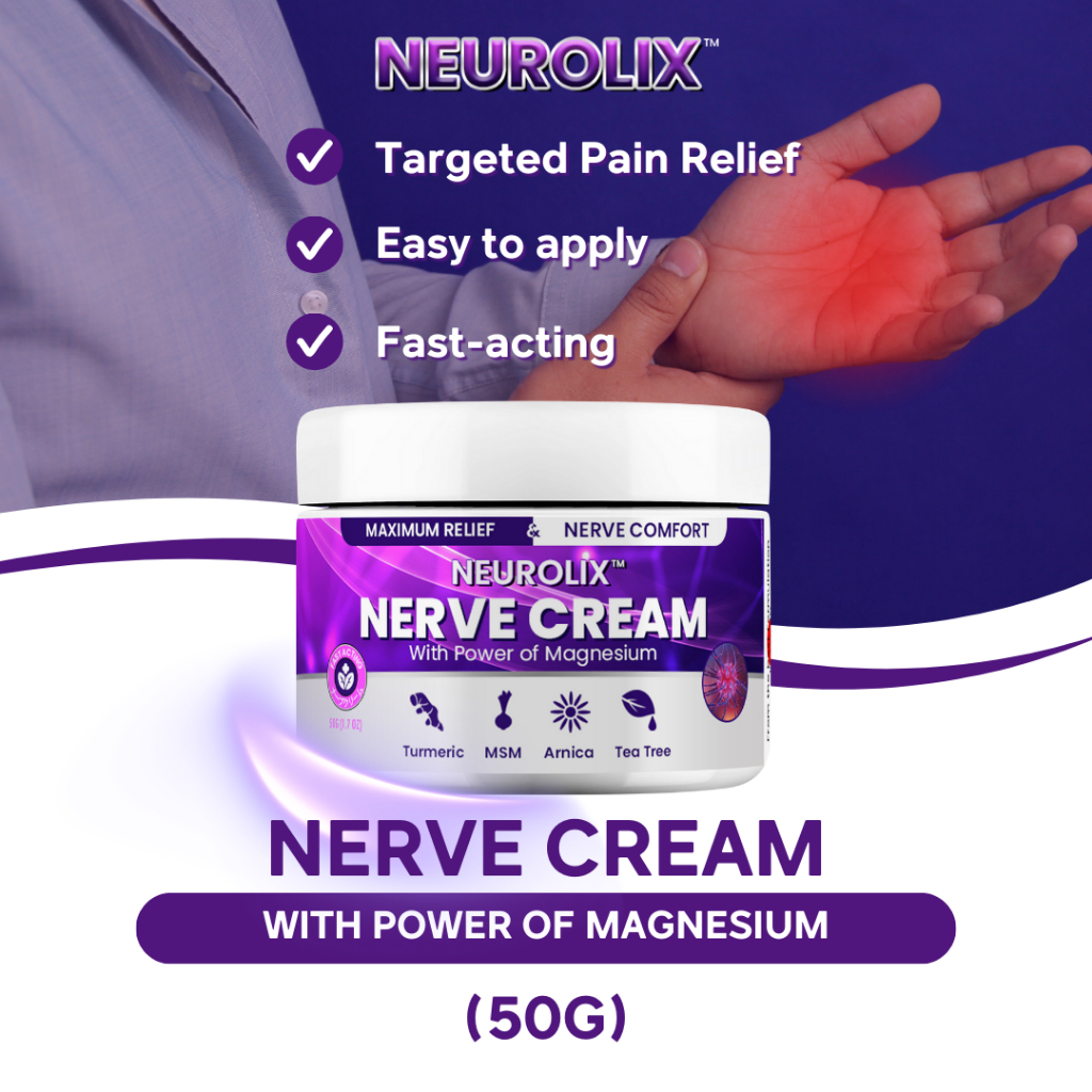 NEUROLIX Nerve Cream Original - For Nerve & Muscle Pain Relief Formula ...