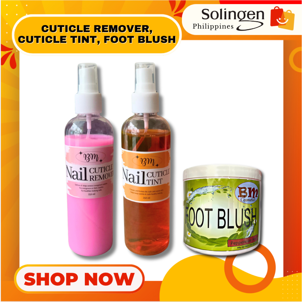 Solingen BM Cuticle Remover Cuticle Tint Spray 250Ml Foot Blush 500ml ...