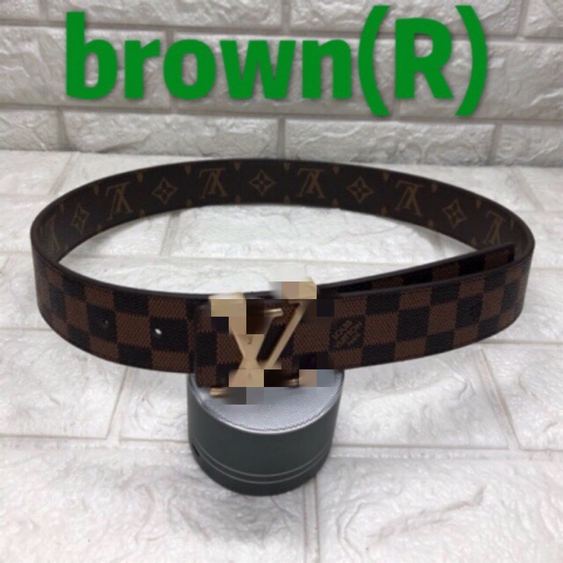 belt checkered brown (reversible) | Shopee Philippines